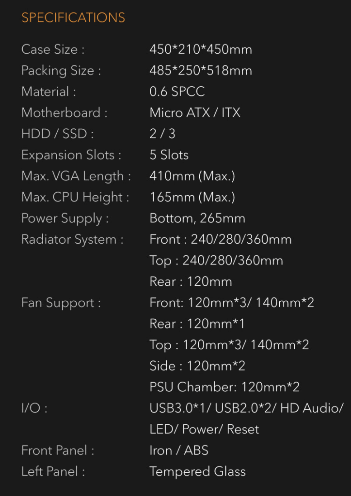 DarkFlash DK415M Black PC Case with 2x 140mm Fans - AMD House - PC ...