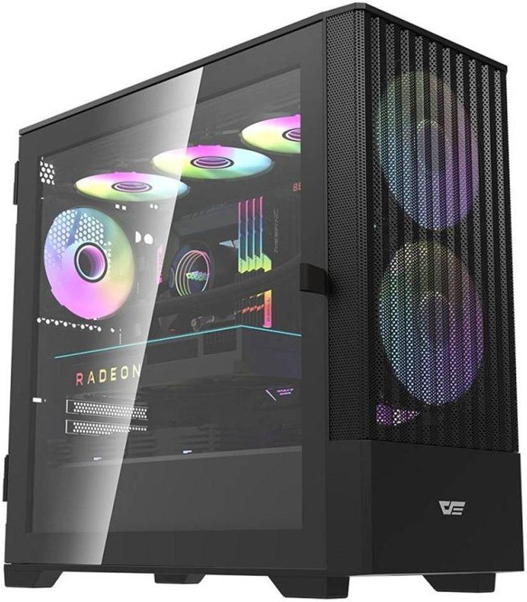 DarkFlash DK415M Black PC Case with 2x 140mm Fans - AMD House - PC ...