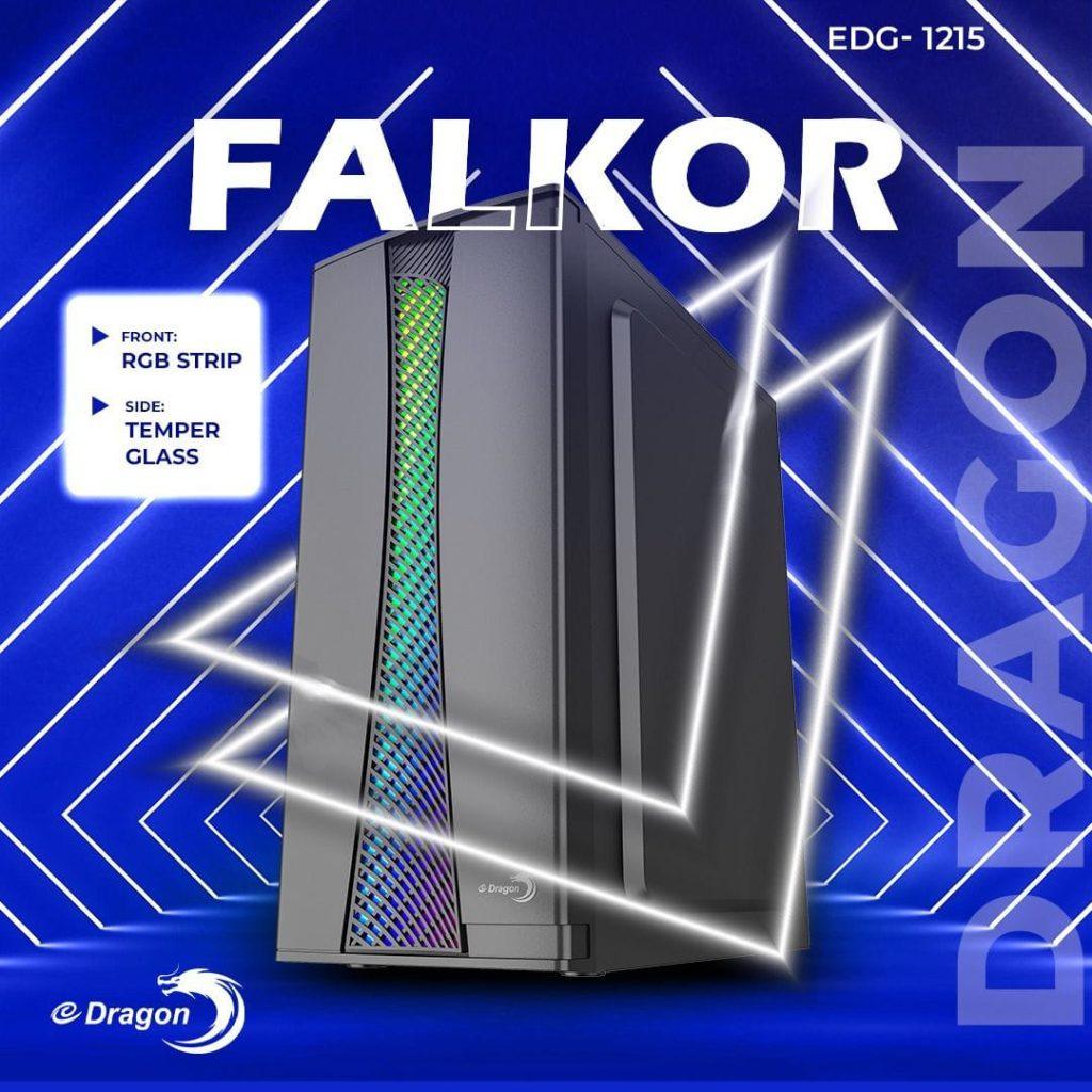 EDragon FALKOR PC Case with 1x 120mm Fan And Front Argb Light - AMD ...