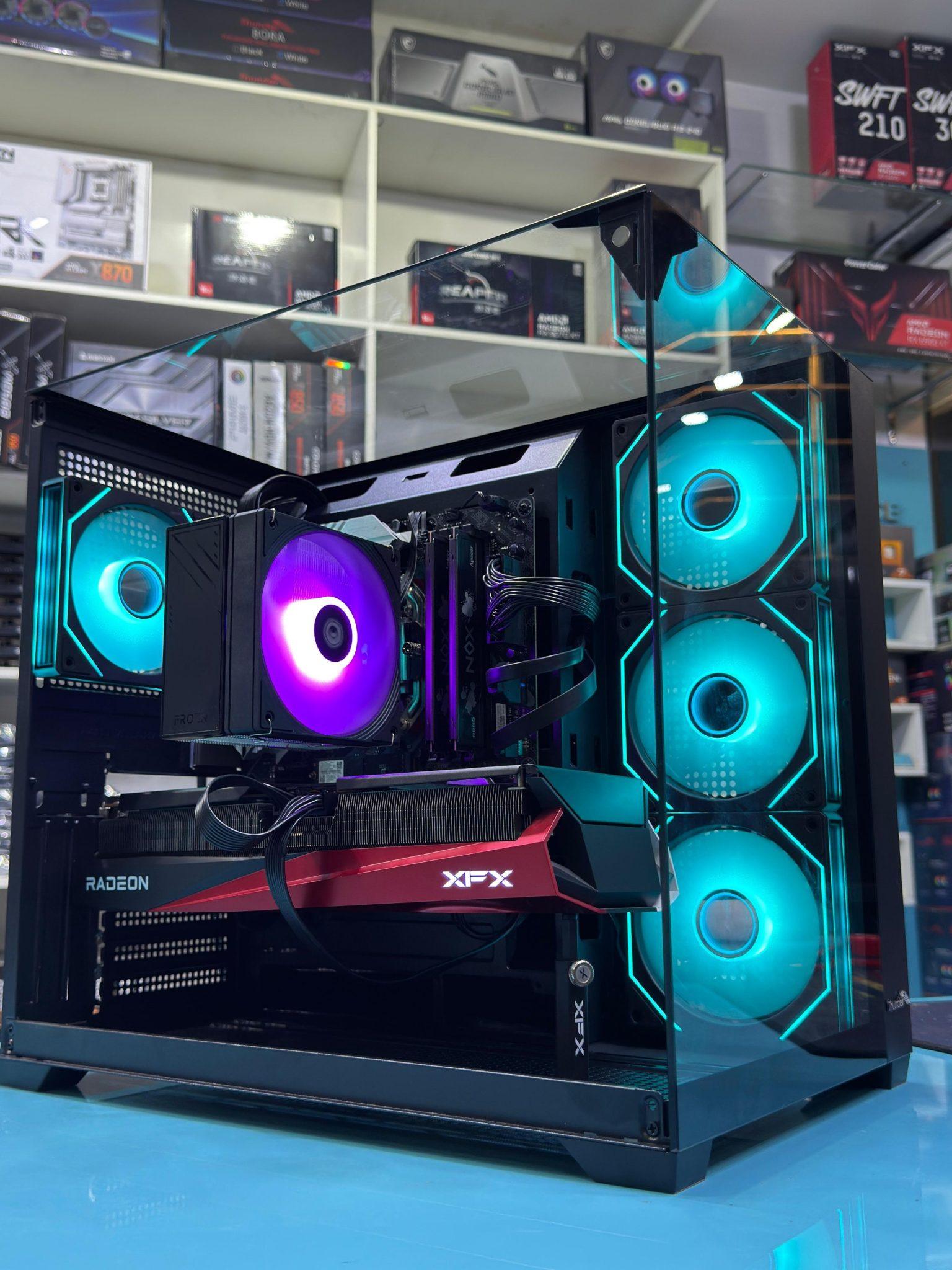 Thunder Battle Station ATX PC Case with 4x infinity argb Fans( 360mm ...