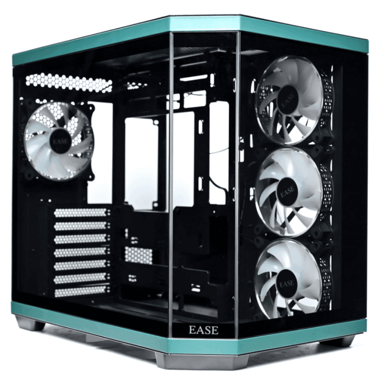 EASE EC124B-Pro Cube PC Case with 4x ARGB Fans (black) - AMD House - PC ...