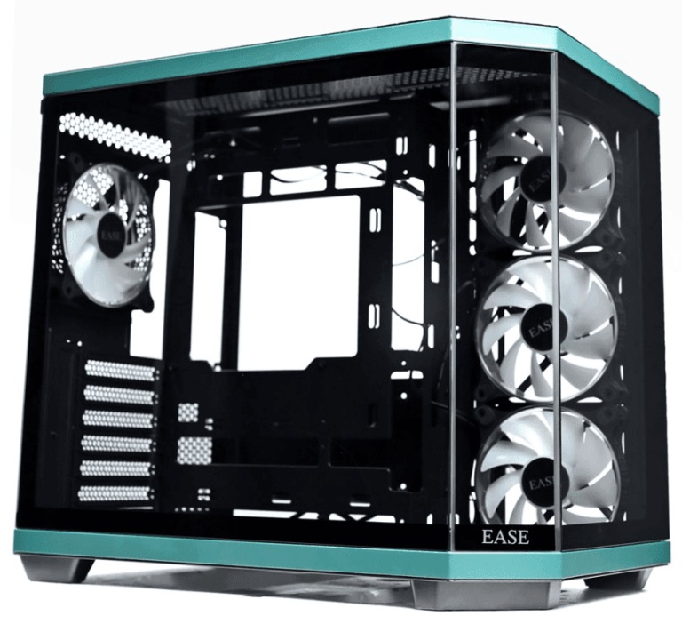 EASE EC124B-Pro Cube PC Case with 4x ARGB Fans (black) - AMD House - PC ...