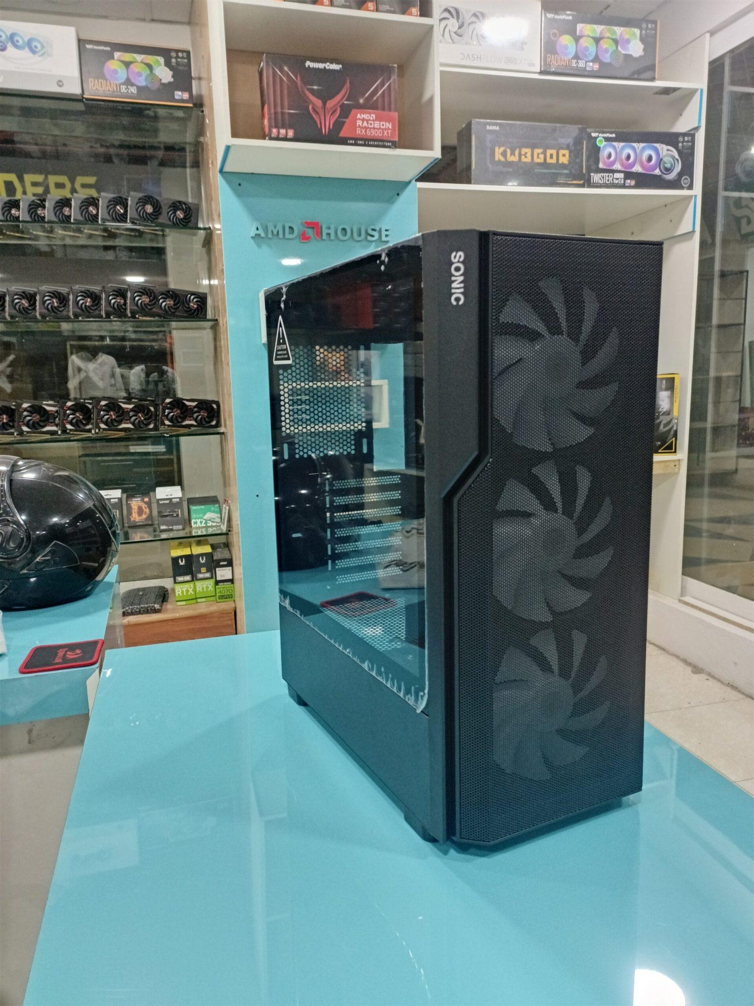 SONIC C01 ATX Black PC Case with 4X 140mm RGB Fans - AMD House - PC ...