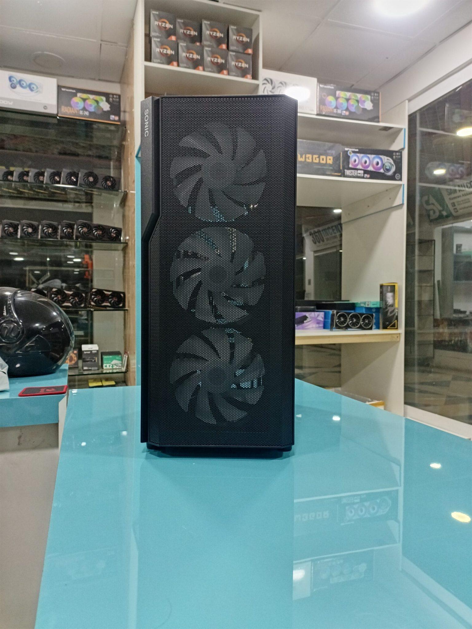 SONIC C01 ATX Black PC Case with 4X 140mm RGB Fans - AMD House - PC ...