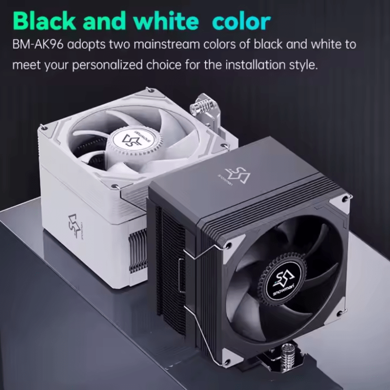 SNOWMAN MX96 V3 BLACK CPU Cooler 6-Heatpipe compact Tower Cooler - No ...