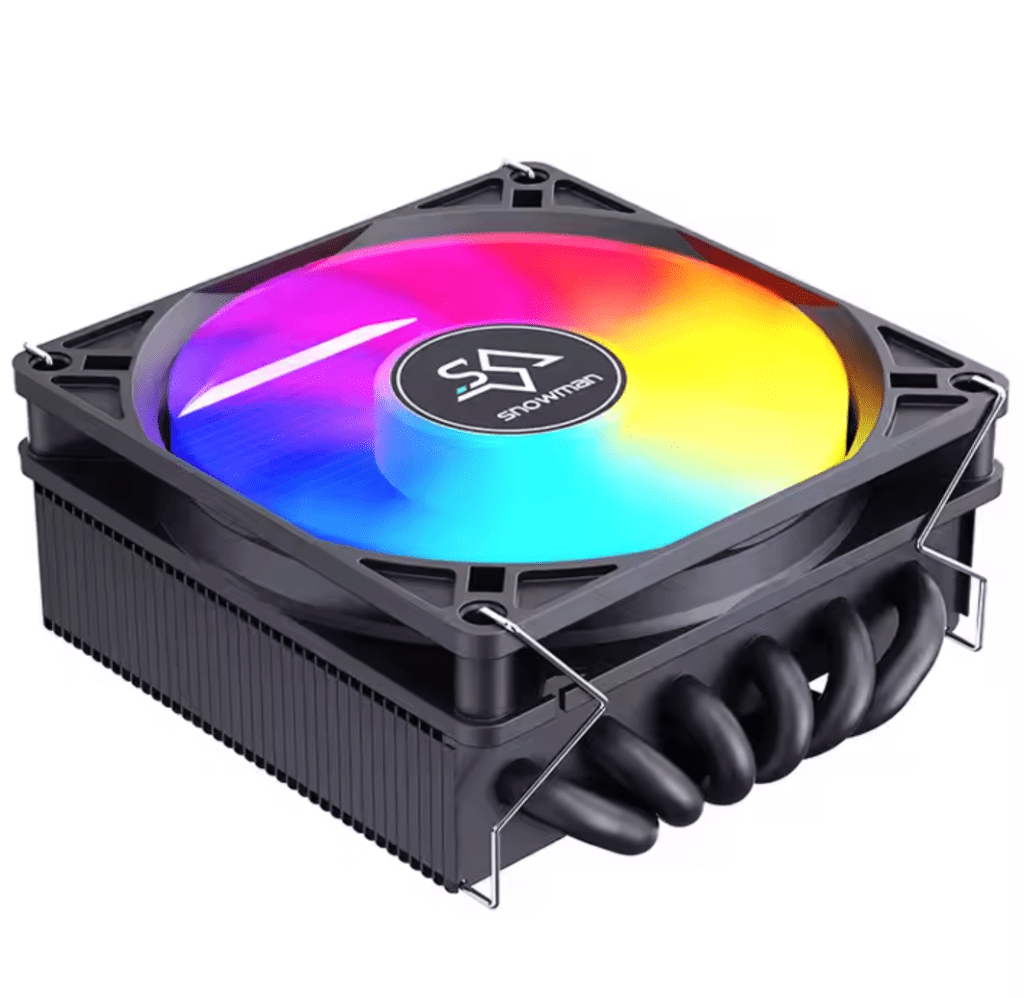 17. SNOWMAN MC45-6-ARGB White 6-Heatpipe ITX CPU Cooler with 90mm ARGB ...