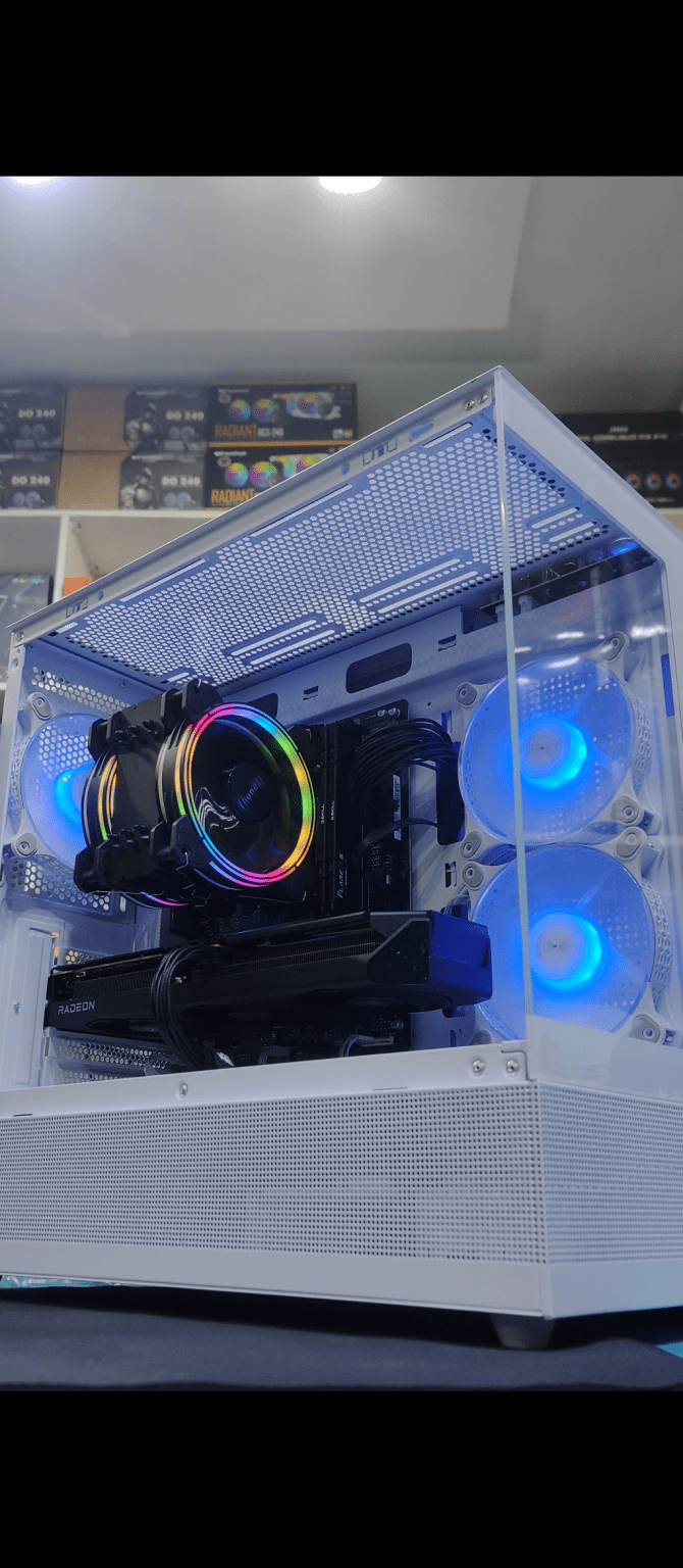 ACER V920B MATX Full View PC Case with 3x ARGB Fans (White) - AMD House ...