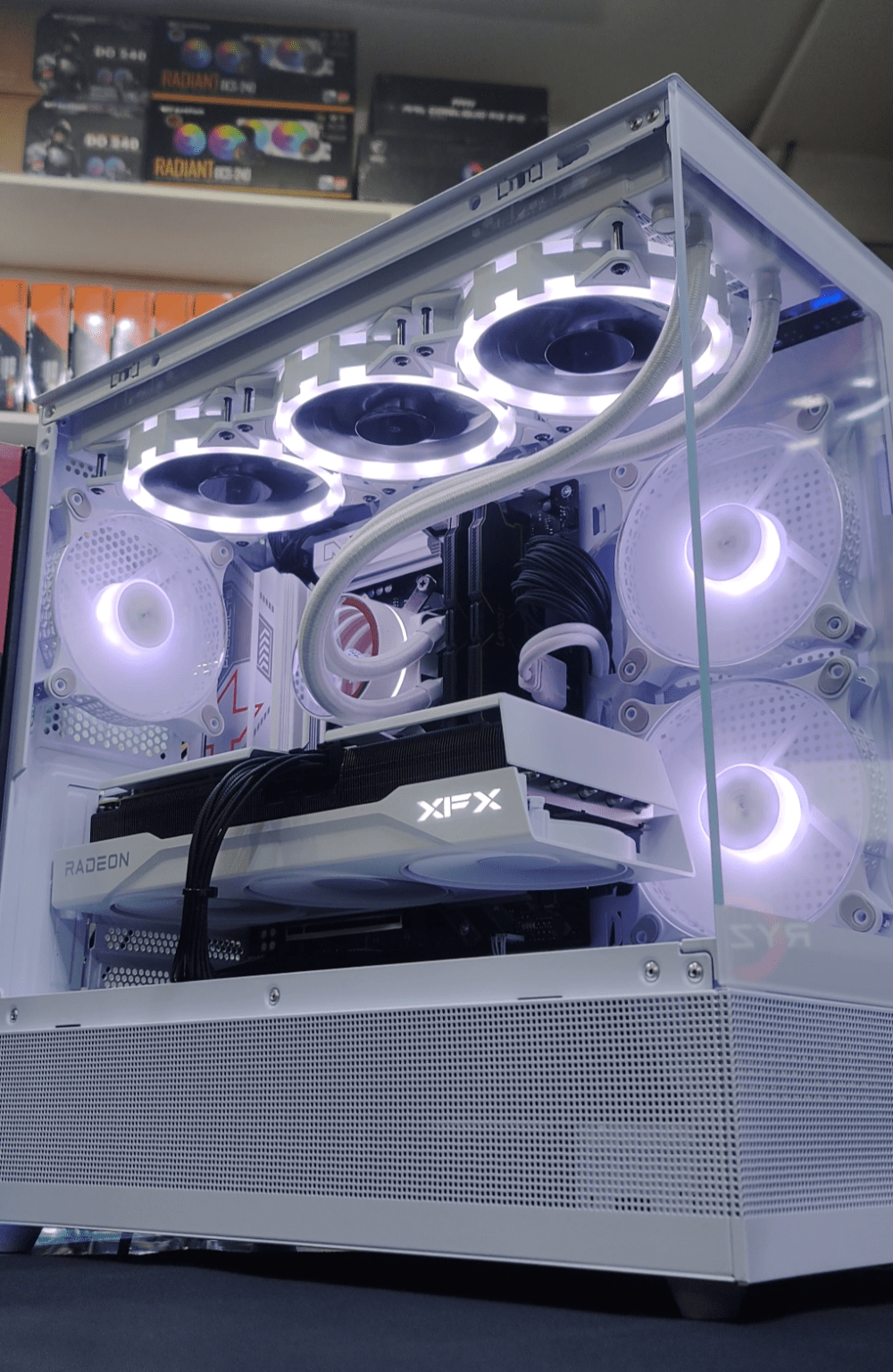 ACER V920B MATX Full View PC Case with 3x ARGB Fans (White) - AMD House ...