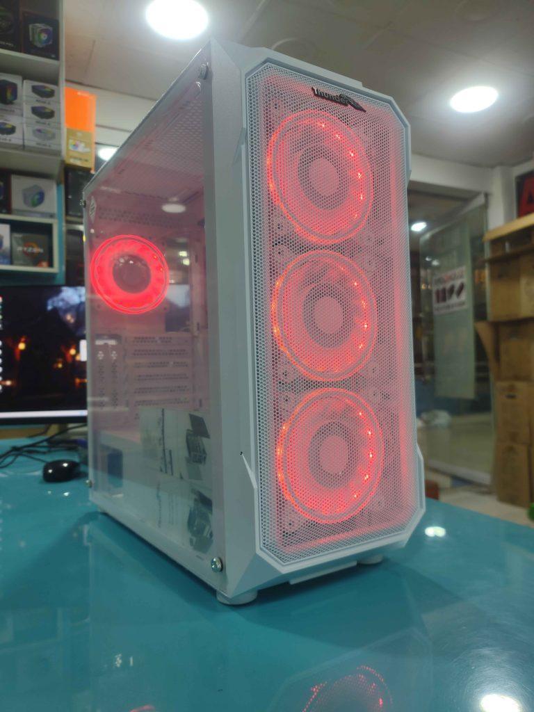 Thunder SCAR White Full ATX PC Case with 4x ARGB Fans - AMD House - PC ...