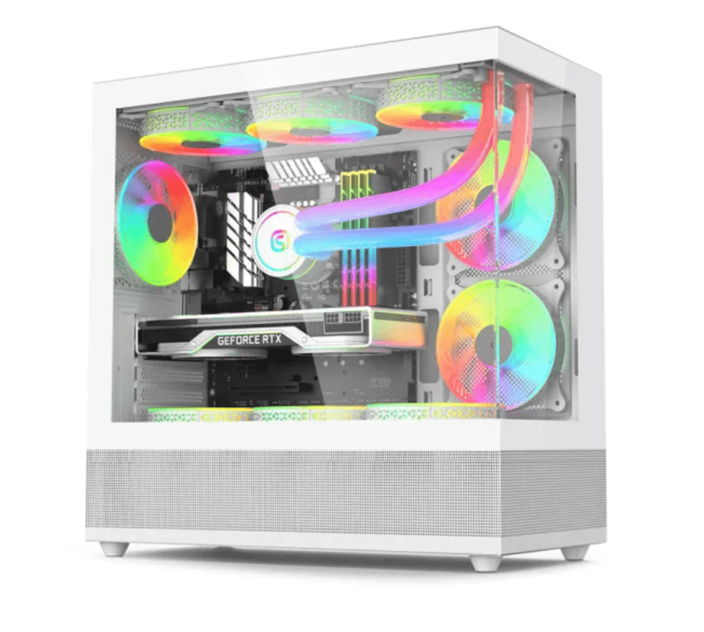 ACER V920B MATX Full View PC Case with 3x ARGB Fans (White) - AMD House ...