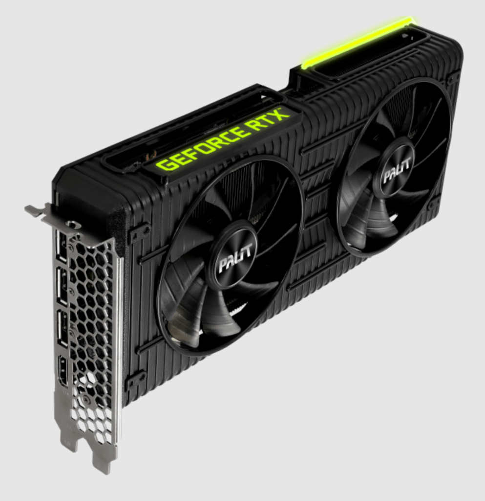 NVIDIA GeForce Palit RTX 3060 Ti Dual OC 8GB GDDR6 used no box in 1 ...