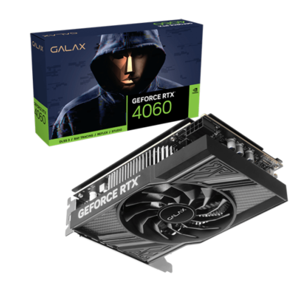 NVIDIA GeForce GALAX RTX 4060 8GB GDDR6 Compact 1 Click OC New in 10 ...