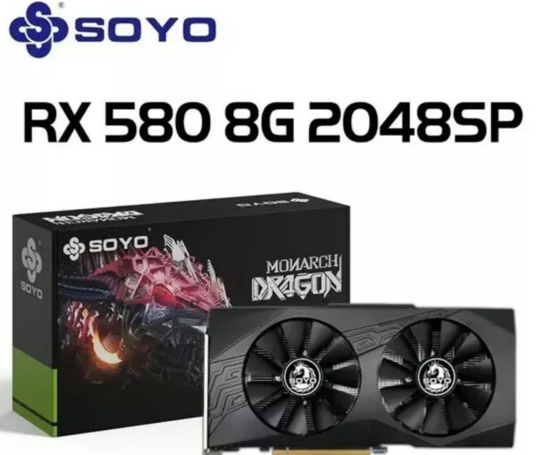 SOYO RX 580 2048SP Dual-Fan used with Box in 2.5 Months Warranty - AMD ...