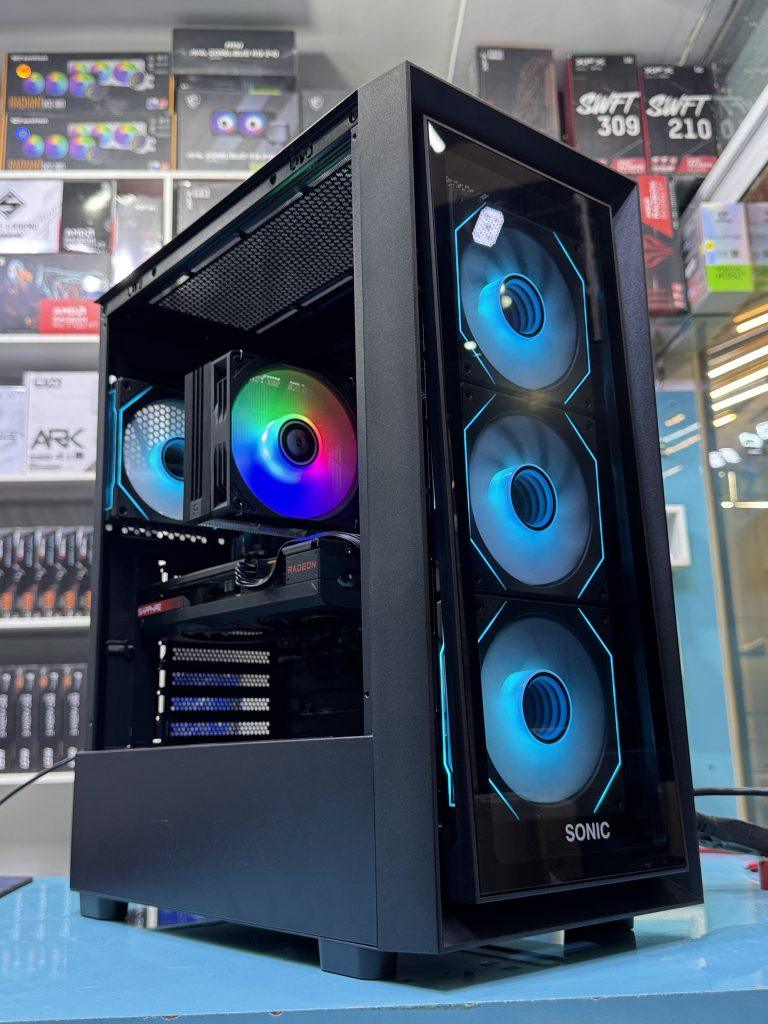 SONIC C05 PC Case with 4x Infinity Mirror Fans - AMD House - PC Gaming ...