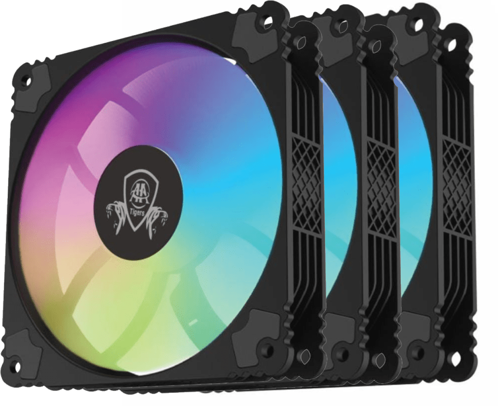 AA-Tigers PC Case Fan 120mm Static RGB (Pack of 3) - AMD House - PC ...