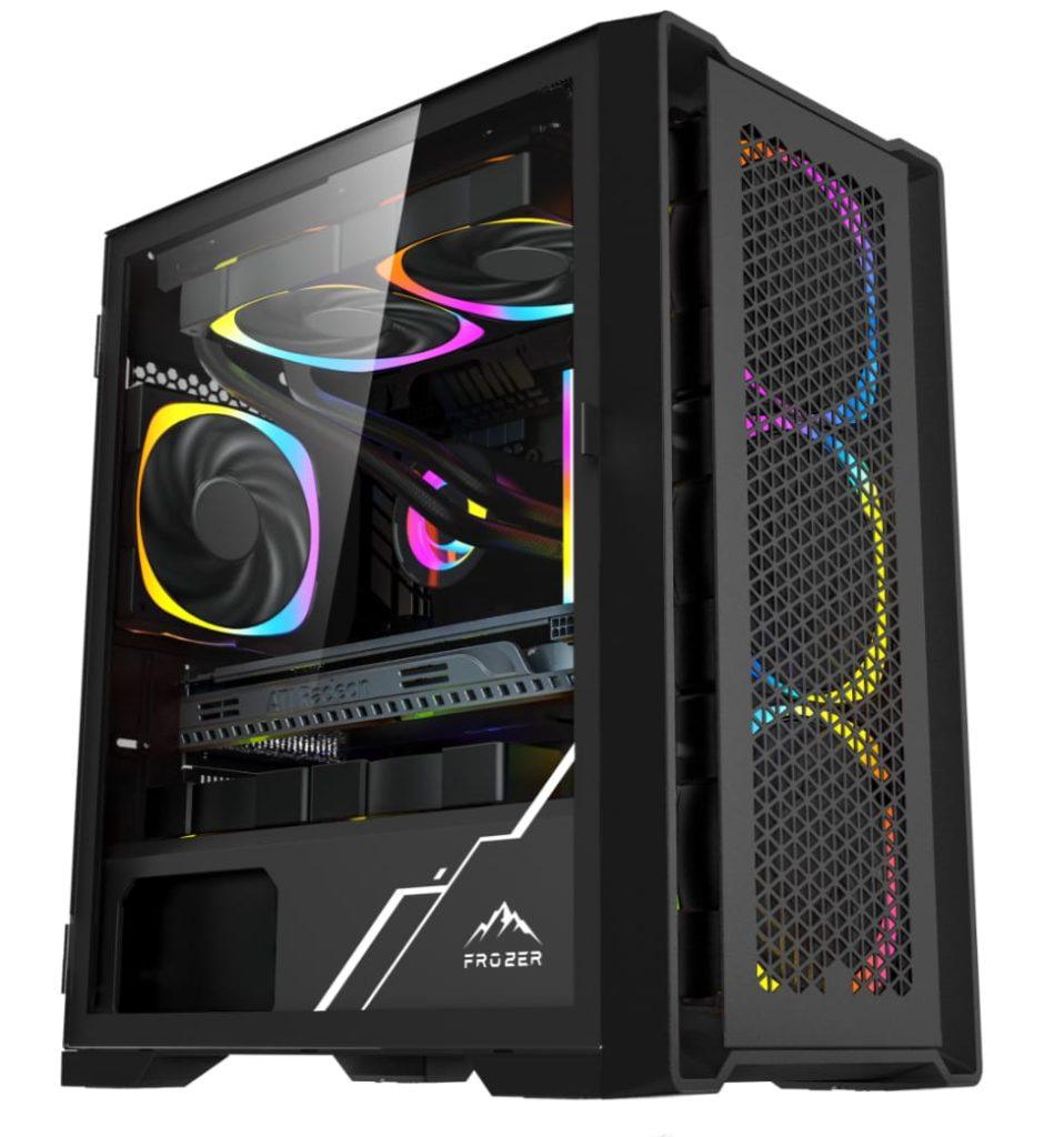 FROZER Chamber Black PC Case with 3x ARGB Fans - AMD House - PC Gaming ...