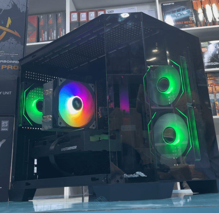 Thunder Spartan PC Case with 3x ARGB Infinity Mirror Fans(Black) - AMD ...